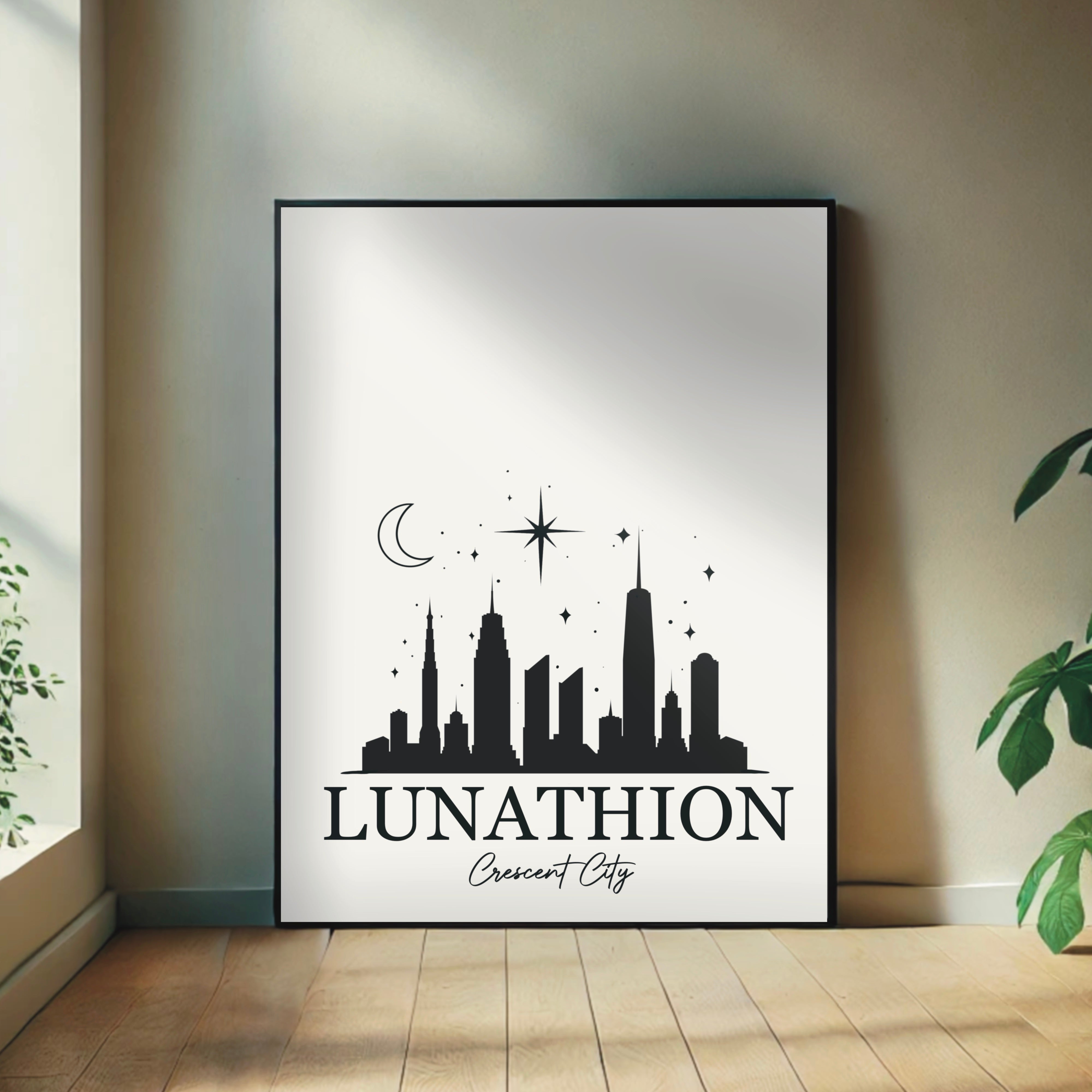 Crescent City-inspired Lunathion Wall Print – Over n' Out Designs