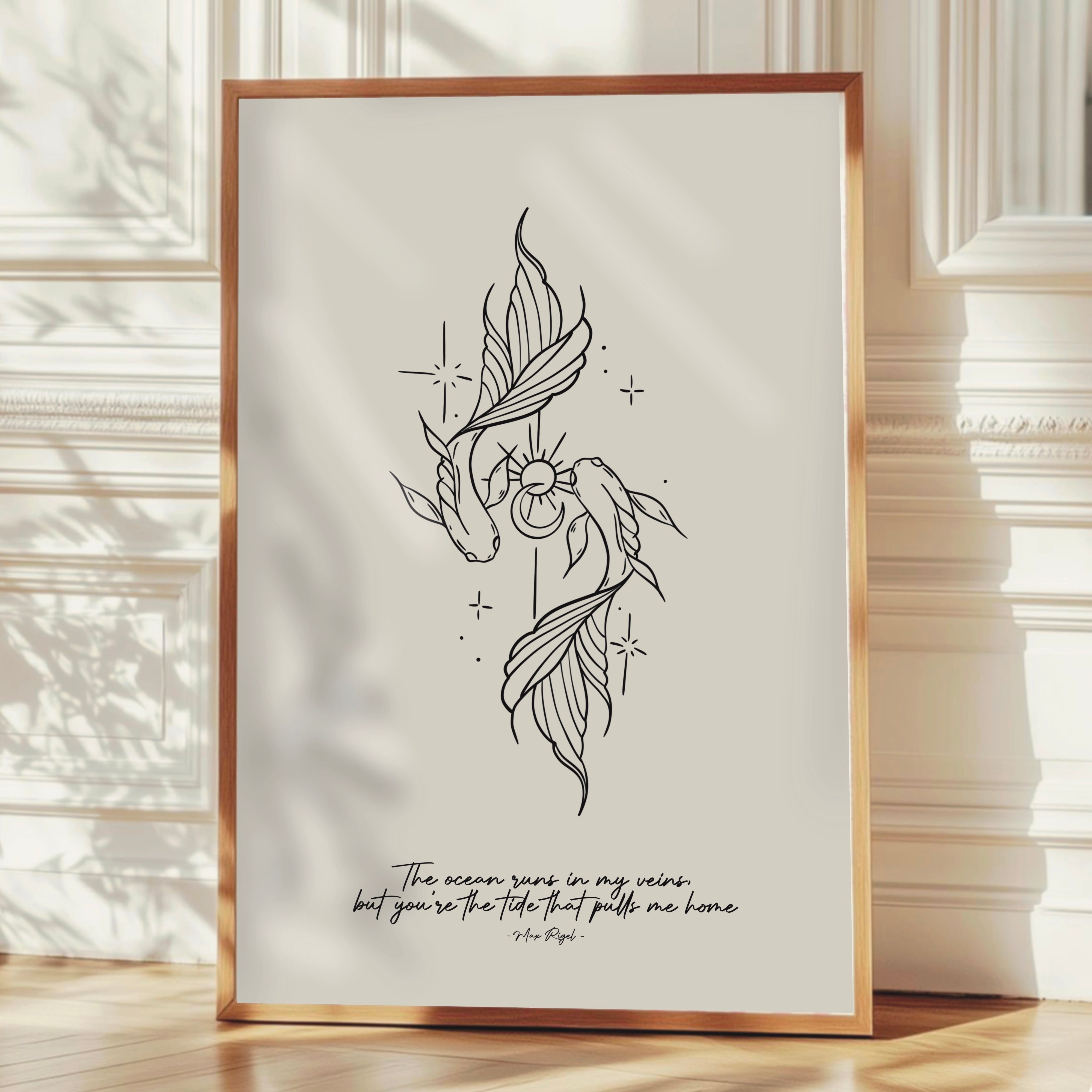 Zodiac Academy Inspired Print - Max Rigel Siren – Over n' Out Designs